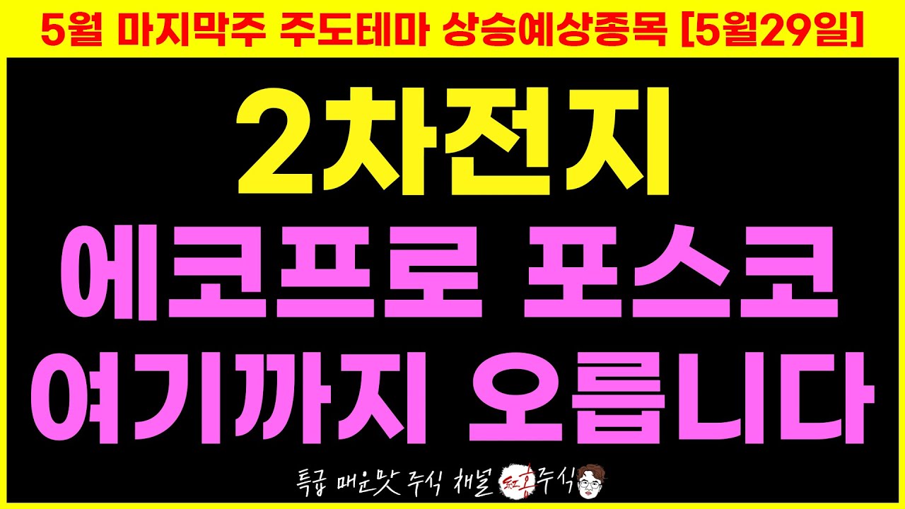 2차전지 에코프로 에코프로비엠 포스코홀딩스 포스코퓨처엠 여기까지 반등나온다음 이 주식이 올라갑니다 Youtube