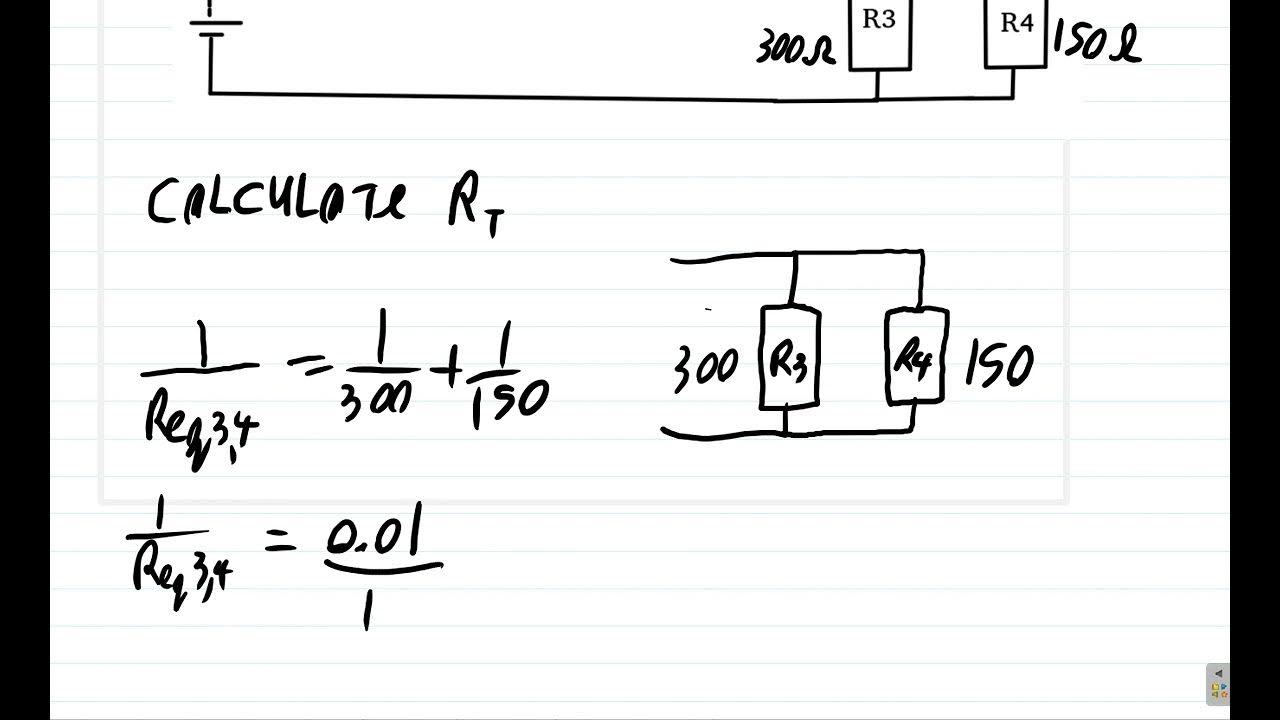 Series Parallel Circuit Calculation Sep 22 2023 1 - YouTube