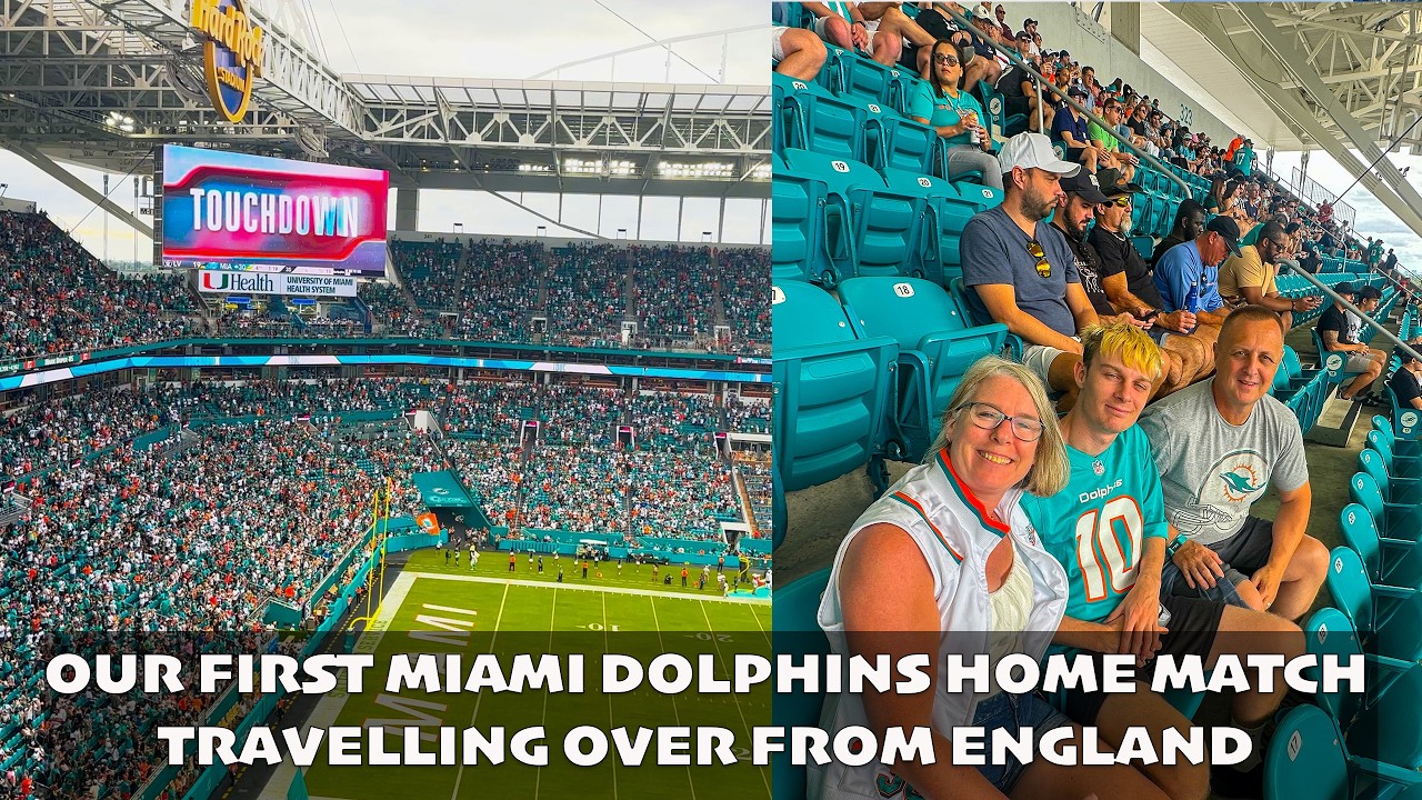 How An English Family Went To Watch A Miami Dolphins Home Game - YouTube