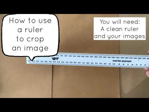 How to use a ruler to crop an image - YouTube
