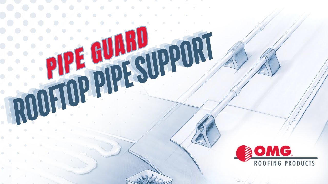 OMG Roofing Products - Pipe Guard Rooftop Pipe Supports | Overview ...