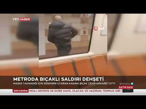 Metroda Bıçaklı Saldırı Dehşeti 25.11.2021 TURKEY