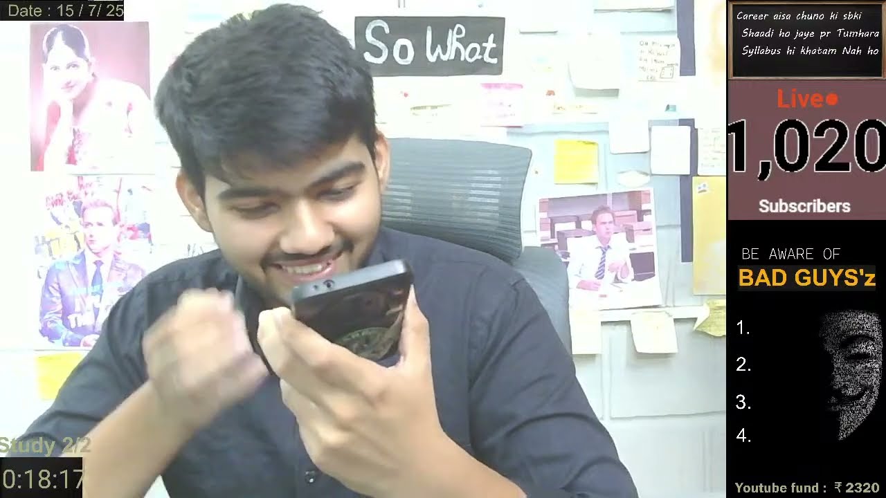 DAY 78 CA FOUNDATION 🔴I LIVE STUDY | SCARY NIGHT🔥📚 #cafoundation # ...