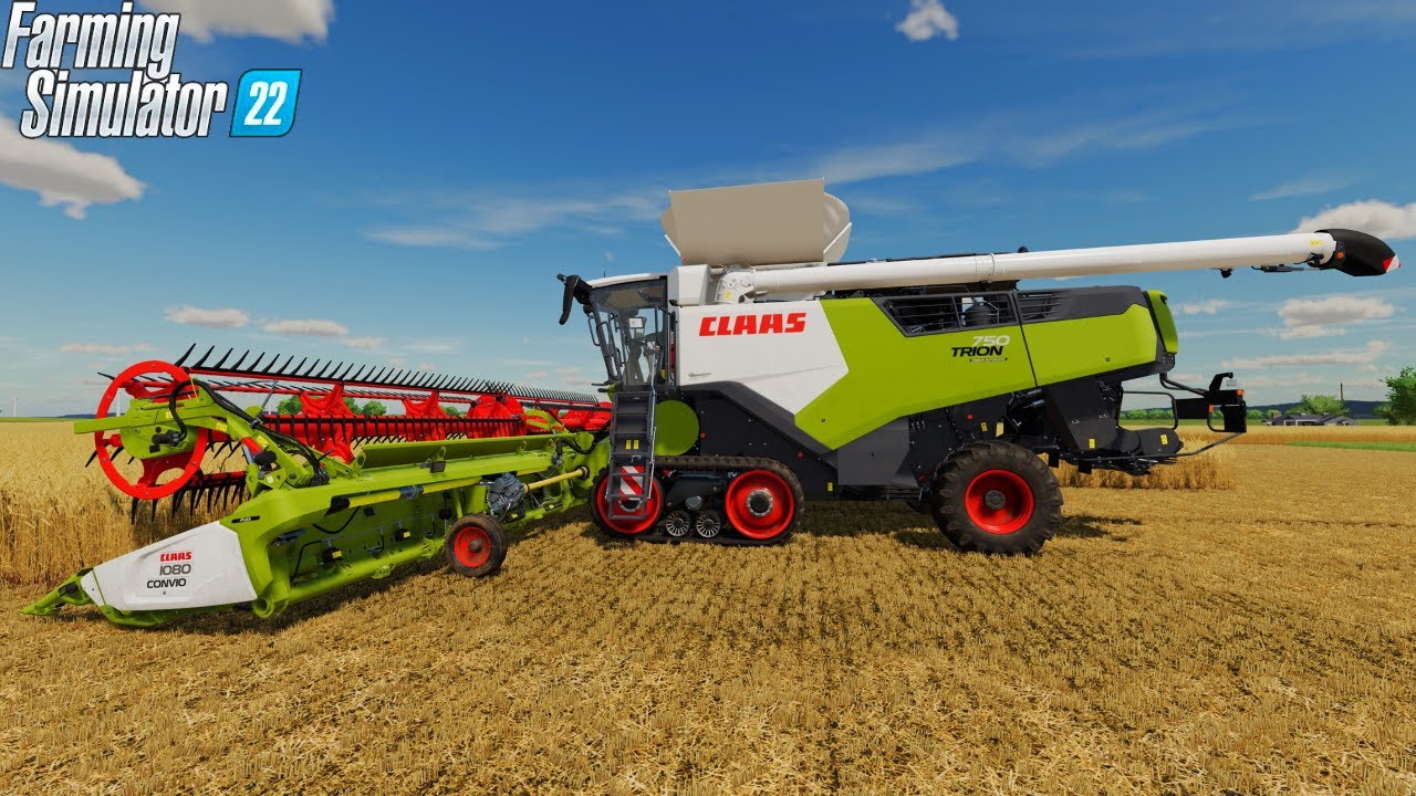 FS 22 - 🤠👍 COLHENDO TRIGO COM A CLAAS 750 TRION NO MAPA STONE VALLEY 22 ...