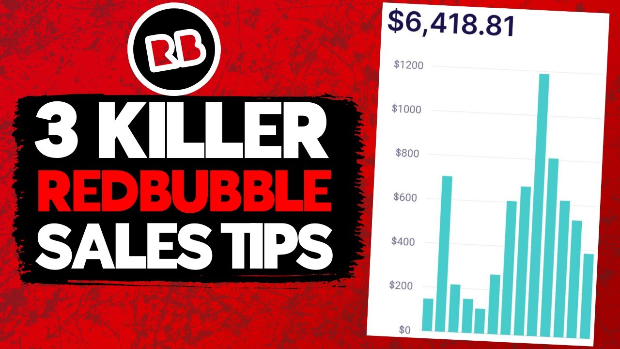 3 Redbubble Sales Tips - YouTube