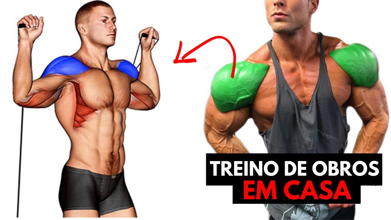 (EM CASA) Os 8 Exercícios de Ombros MAIS EFICIENTES que existem! - YouTube