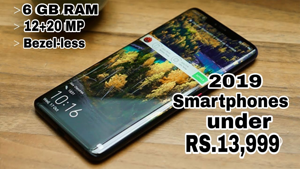 TOP 5 Bezel-less Budget Smartphones Under ₹13,999|2019 - YouTube