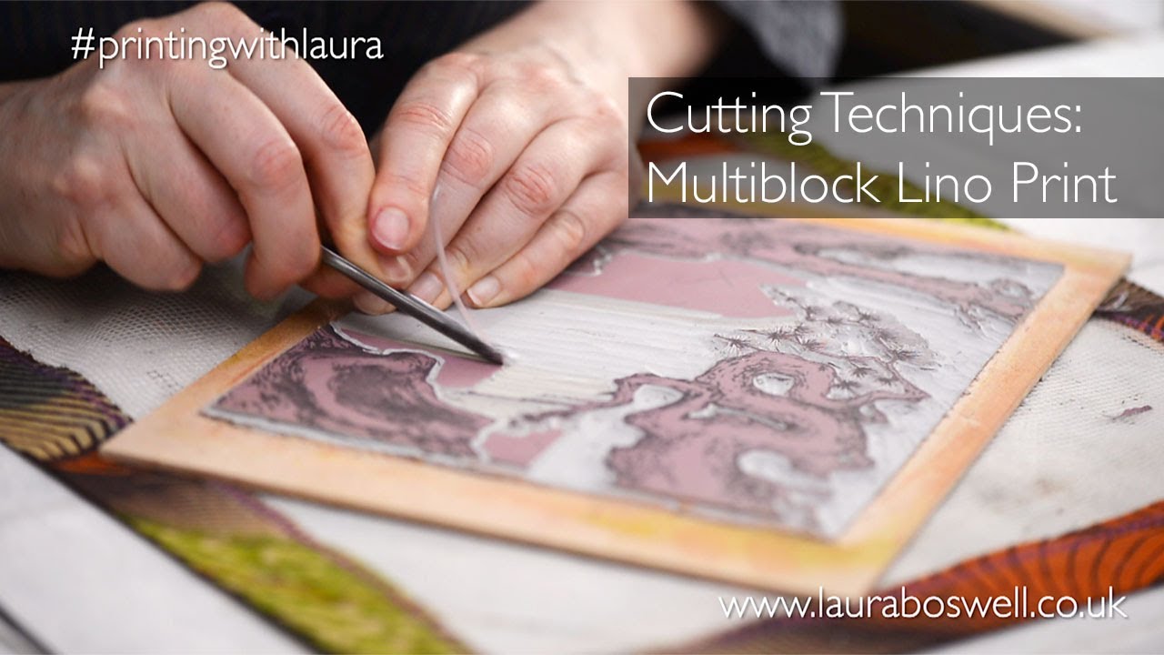 Cutting Techniques: Multiblock Linocut Print - YouTube