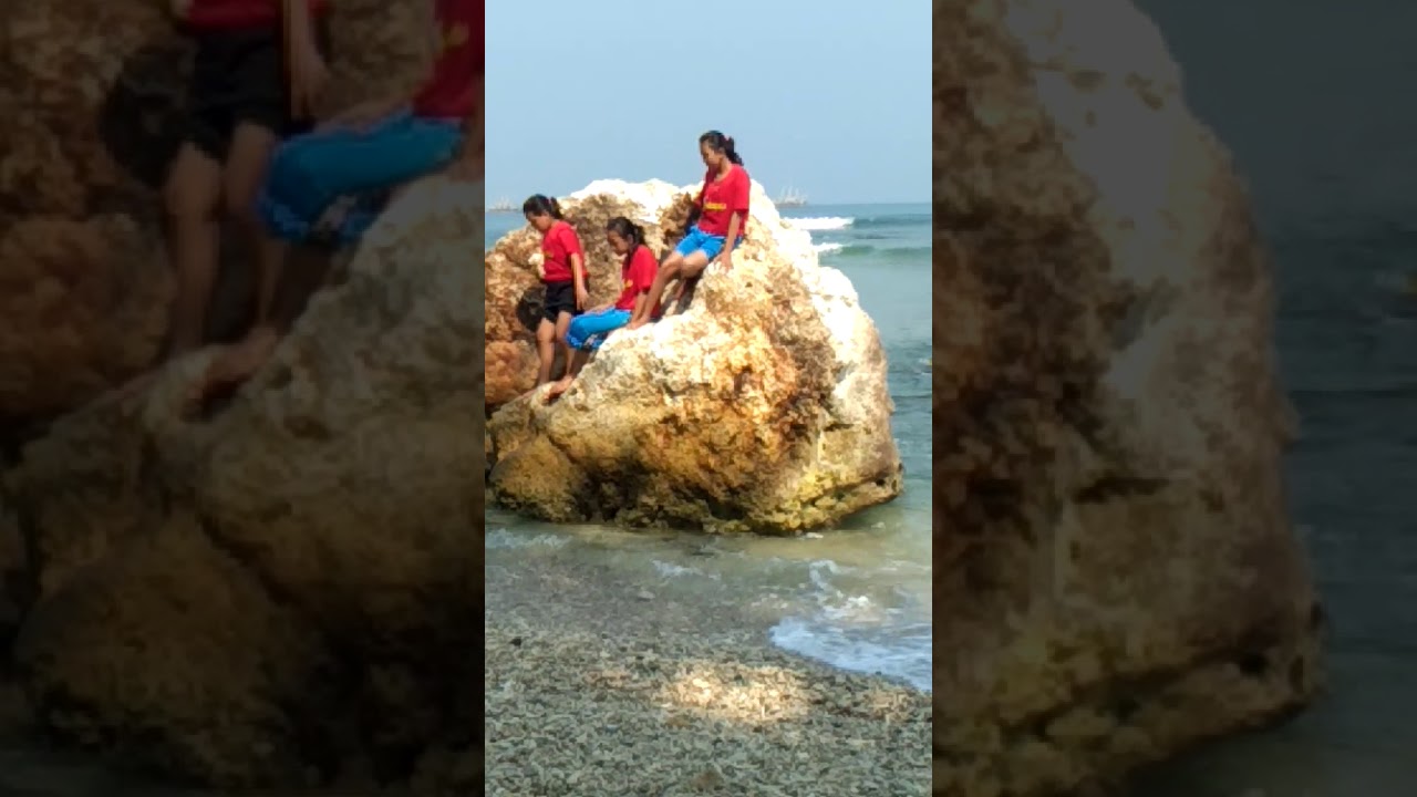 Refresing d pantai batu hideung tanjung lesung - YouTube