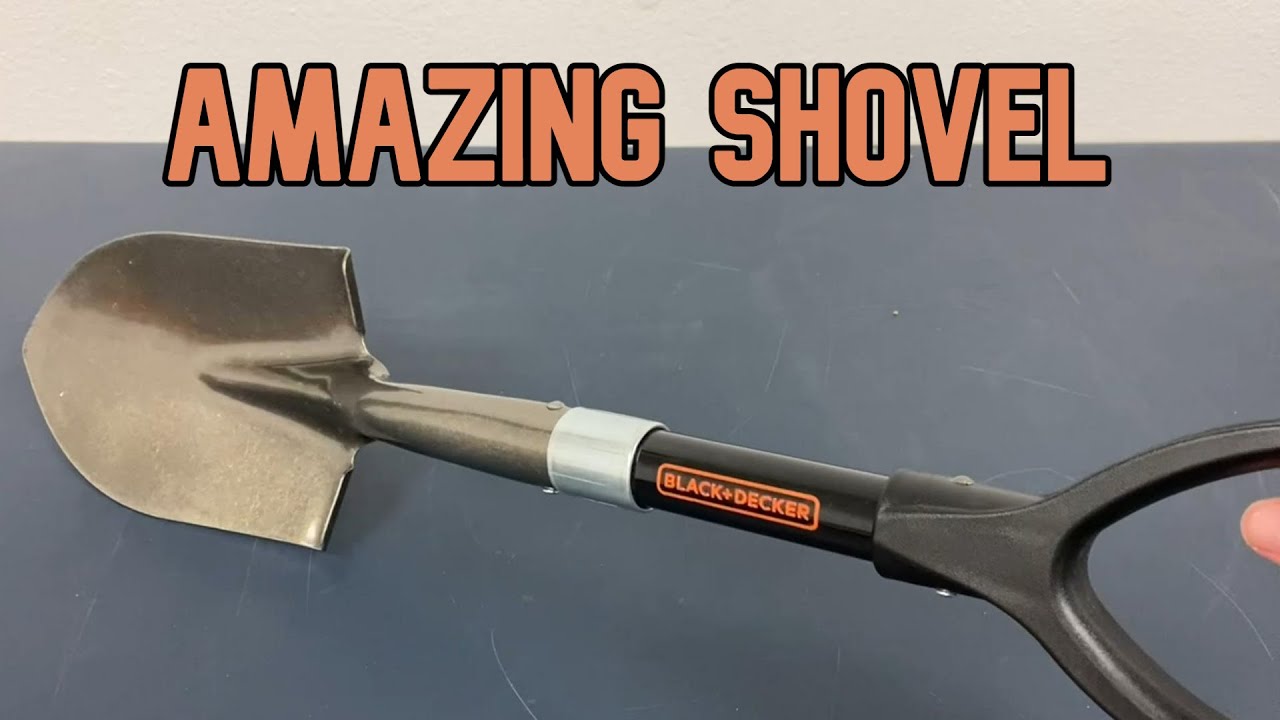 Review Of Black & Decker D-Handle Mini Garden Shovel - YouTube
