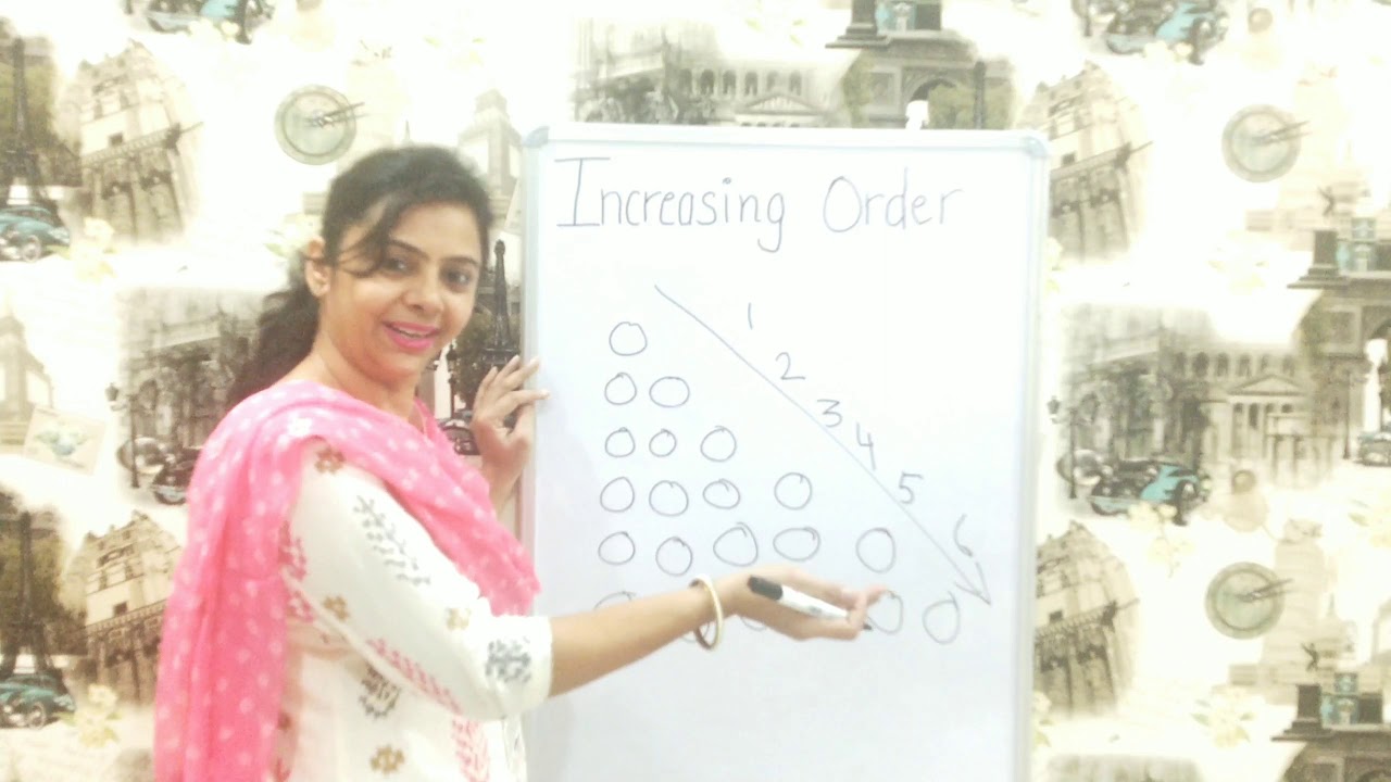 Easy way to learn increasing and decreasing order|| Kindergarten kids ...