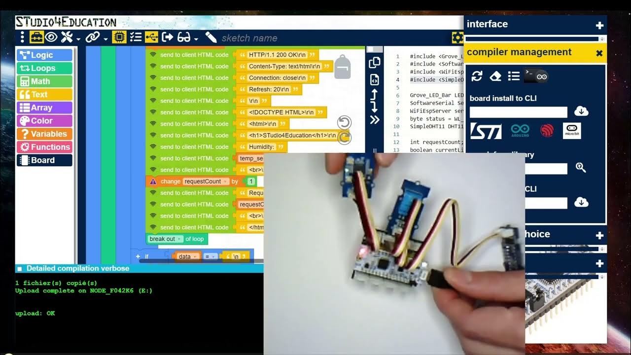 Studio4Education Graphical Programming for IoT - YouTube