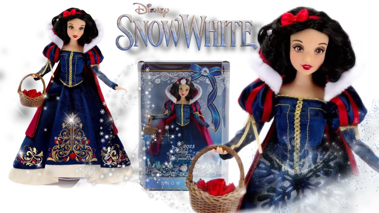 REVEALED DISNEY STORE HOLIDAY Snow White Princess Doll #reveal# ...