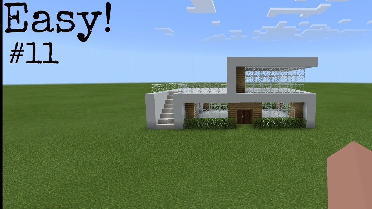 Minecraft:How to build a small simple modern house (#11) - YouTube