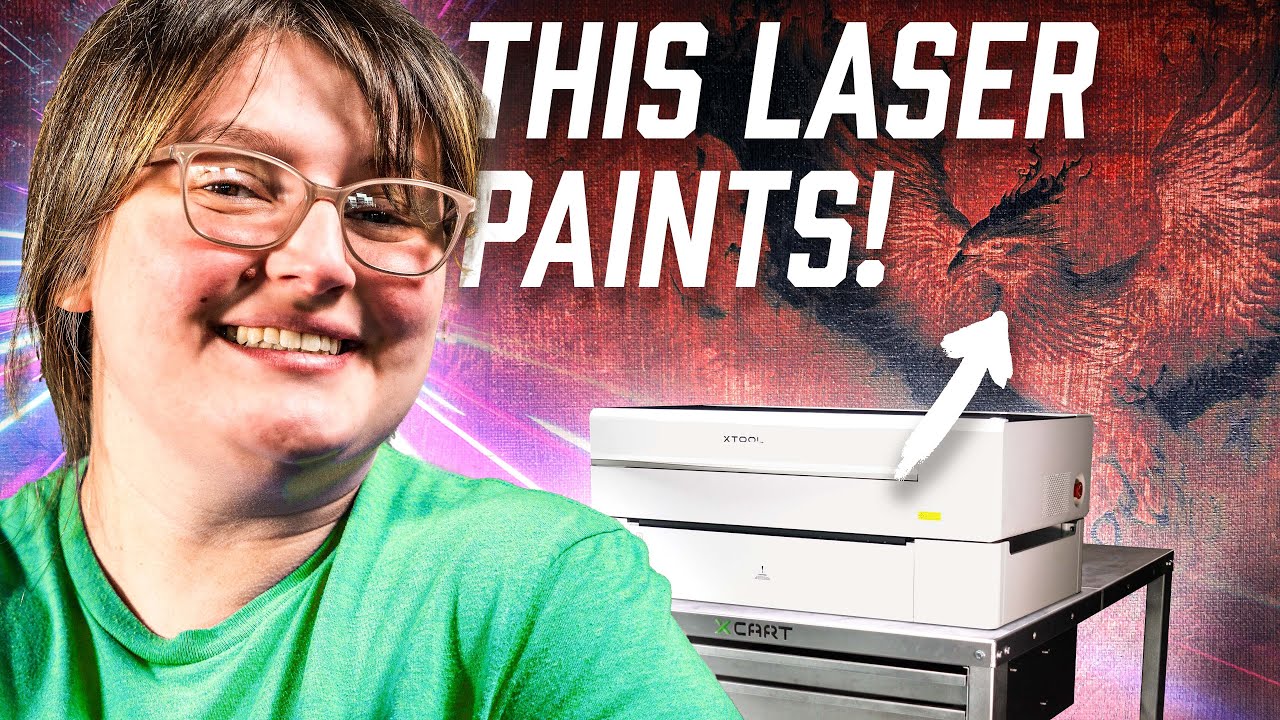 How to Engrave Images on Painted Canvas with Laser Engraving - YouTube