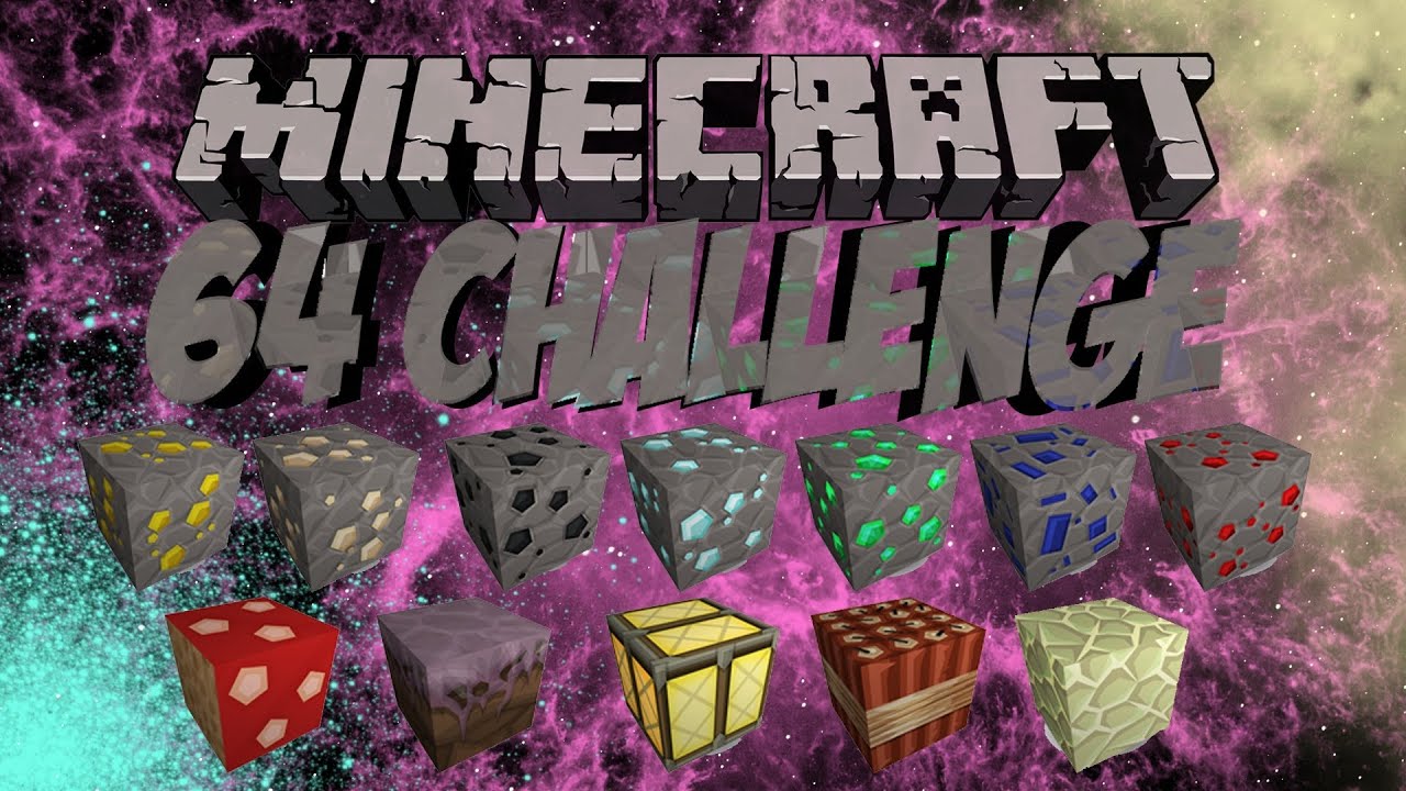 Minecraft The 64 challenge #1 64 wood - YouTube