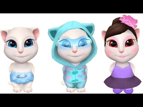 My Talking Angela - Makeover Surprise Toys GamePlay - YouTube