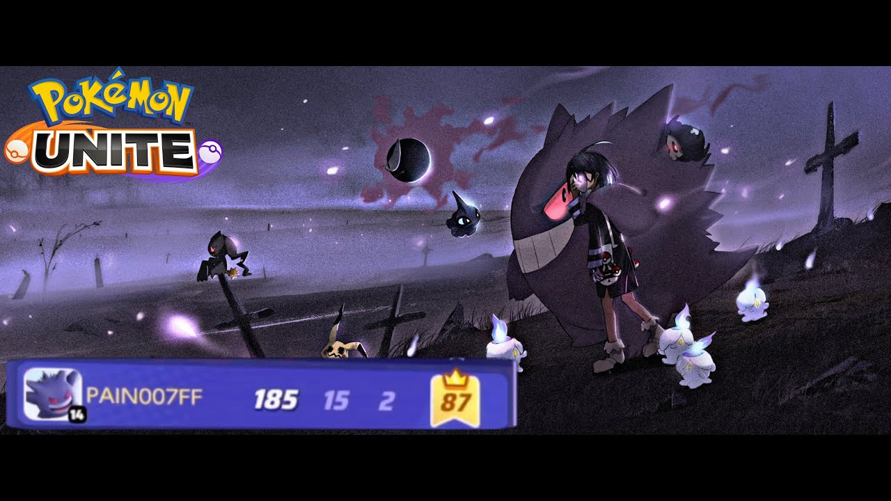 Gengar one shot kill 🔥 | Gengar Build and Emblem 🔥| Pokemon unite - YouTube