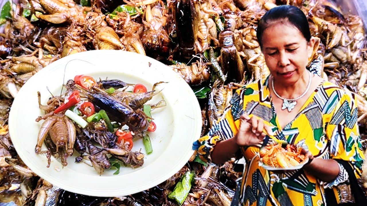 Khmer Food Exotic Insects As Snack - YouTube