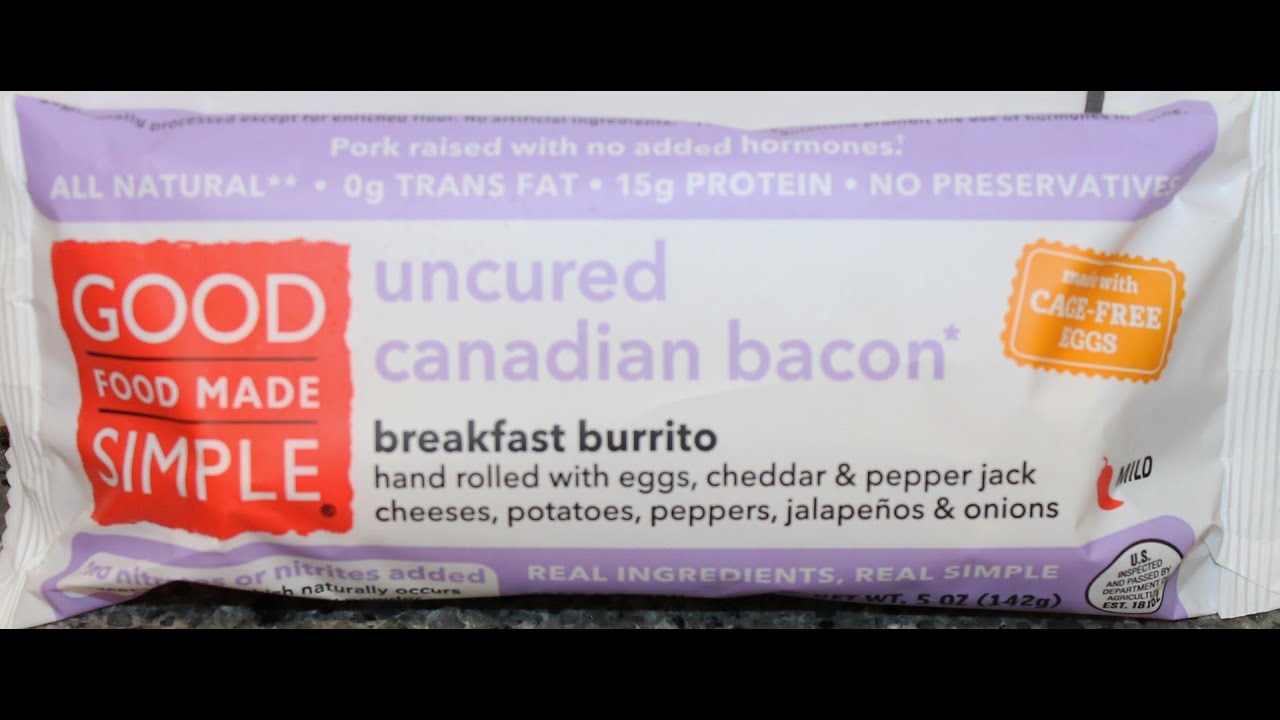 Good Food Made Simple: Uncured Canadian Bacon Breakfast Burrito Review ...