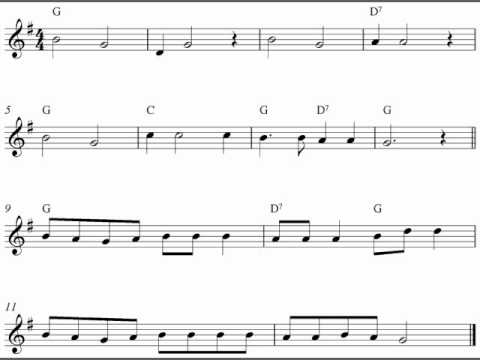 Good Night, Ladies, free flute sheet music score - YouTube