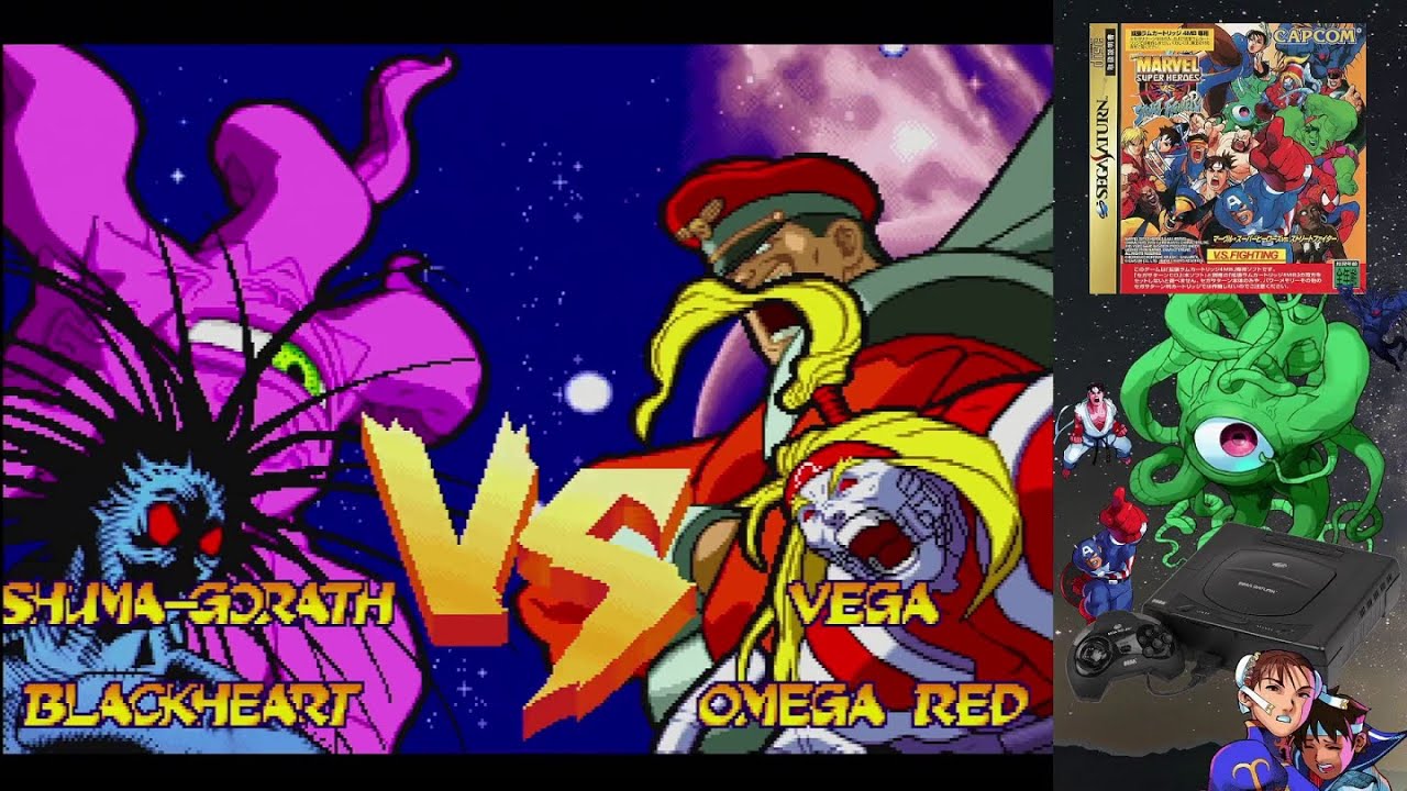 Marvel Super Heroes vs. Street Fighter (Sega Saturn) - Blackheart/Shuma ...
