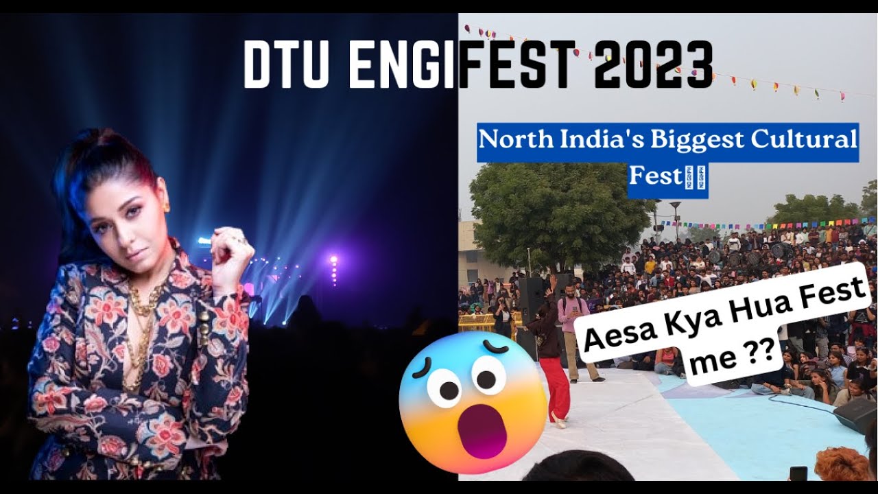 DTU ENGIFEST 2023 | Sunidhi Chauhan Live🔥🔥🔥| DTU Societies | College ...
