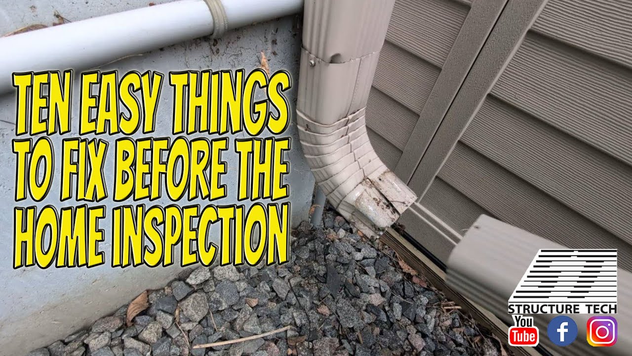Ten easy things to fix before the home inspection - YouTube