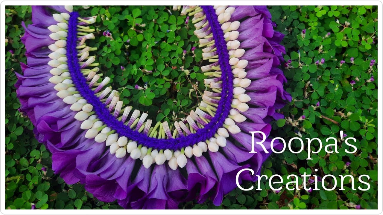 Flower Garland: Bloom Surprise | December flowers (gorate) & Crepe ...