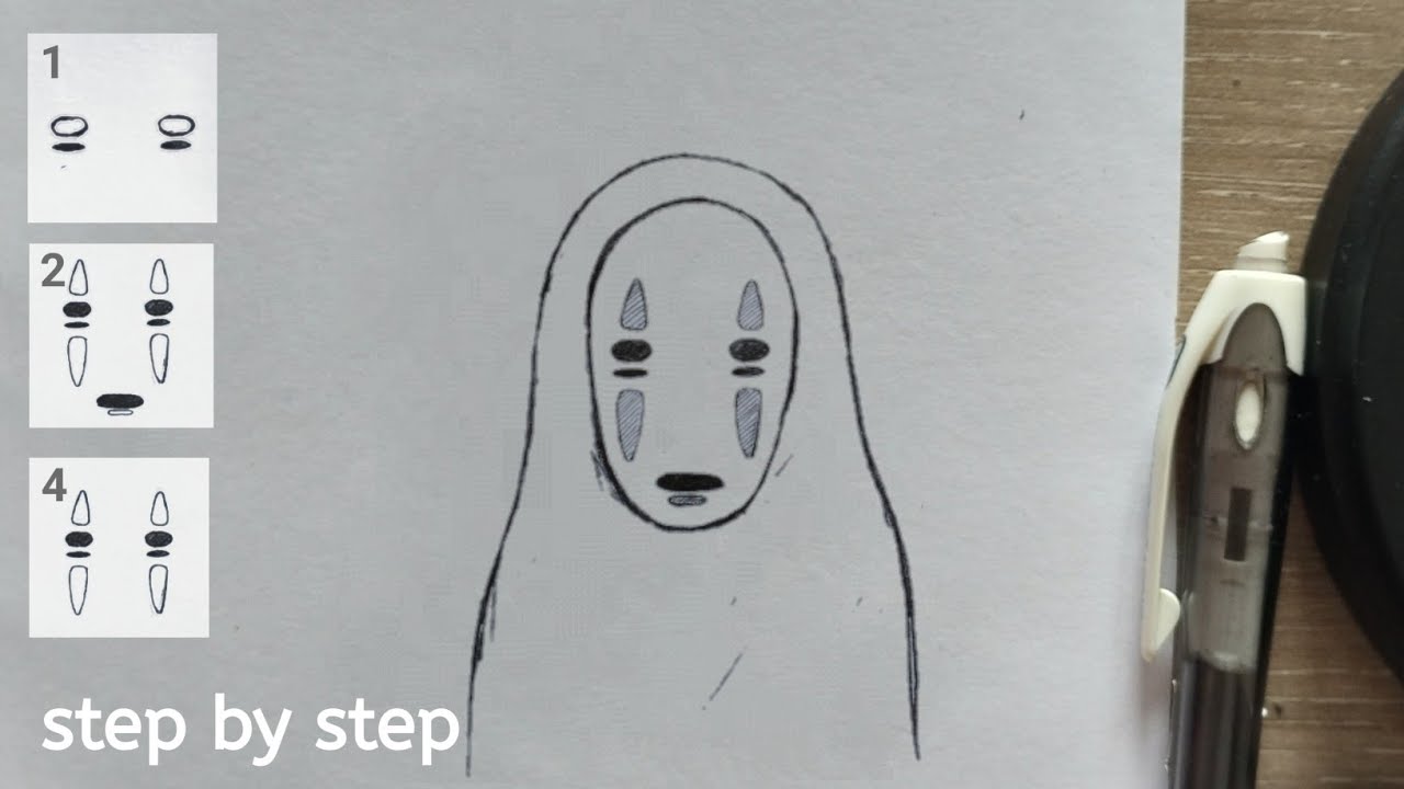 No Face - Easy Drawing Tutorial - YouTube