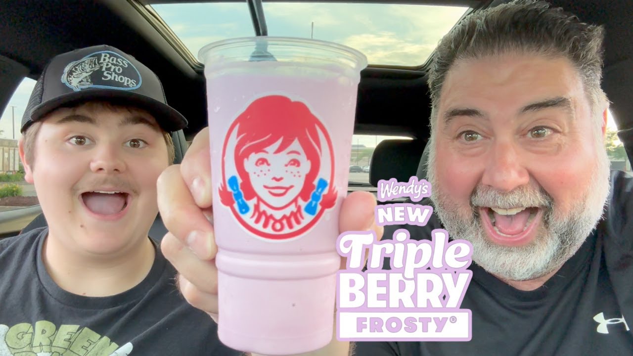 Wendy's Triple Berry Frosty Review - YouTube