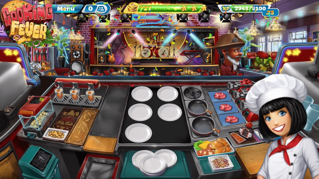 Cooking Fever Objectif Du Jour Les 3 Etoiles🍔🌭 - YouTube