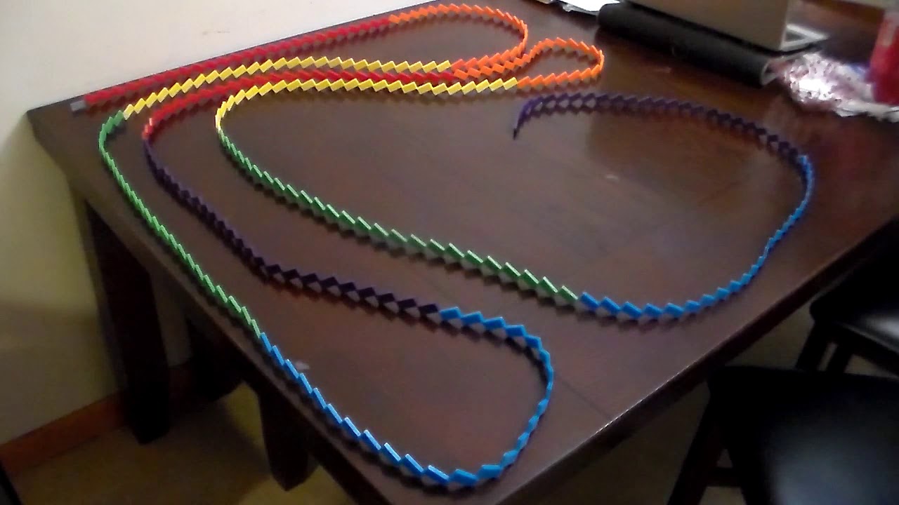 Bulk Domino Challenge: Lightning Run (mini) 286 official - YouTube