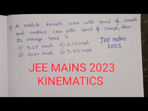 A vehicle travels 4km with speed of 3kmph and another 4km with speed of ...