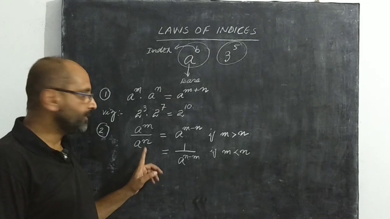 Laws of Indices | Basic Mathematics - YouTube