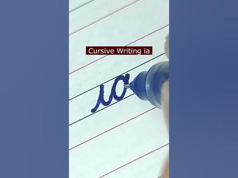 How to write small letter ia | Cursive writing a to z #cursivewriting # ...