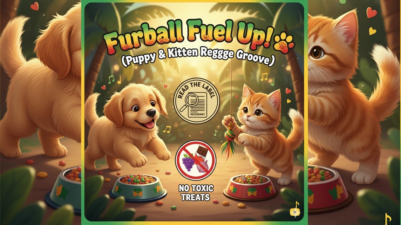 Furball Fuel Up! 🐾 (Puppy & Kitten Reggae Groove) ️️😍😍🐶🐱 - YouTube