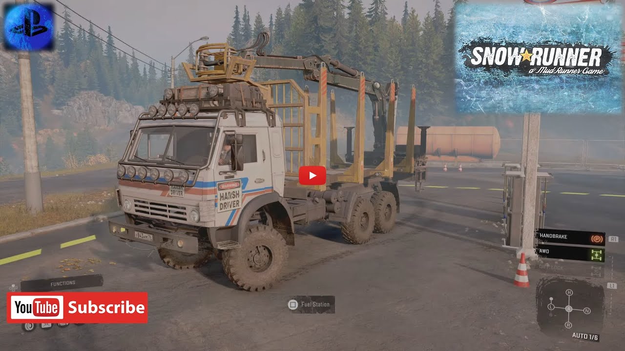 Snowrunner: PS5 gameplay Timber for the Locals, Mustang- kamaz part 19 ...