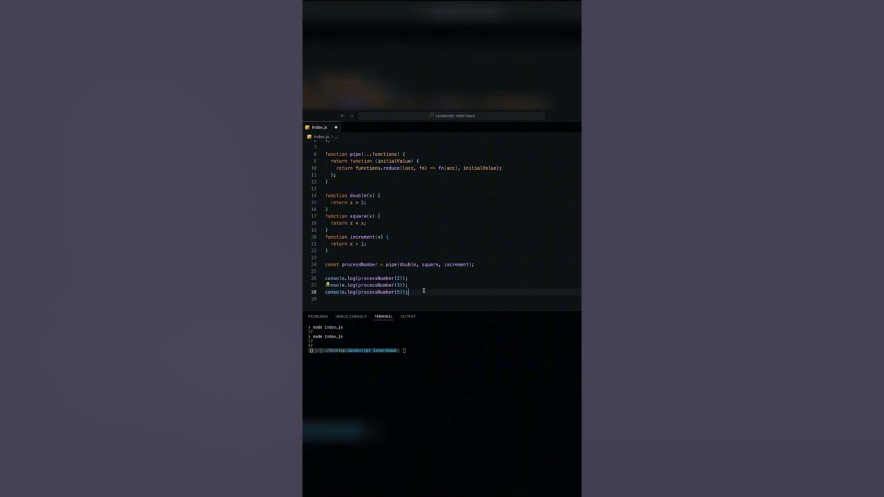 JavaScript Piping - Part 6 #education #coding #webdevelopment #programming #interview # ...