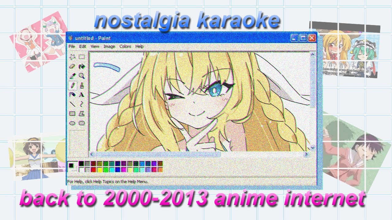 【KARAOKE】 back to the 2000-2013 anime youtube/internet! 240p part 1 ESP ...