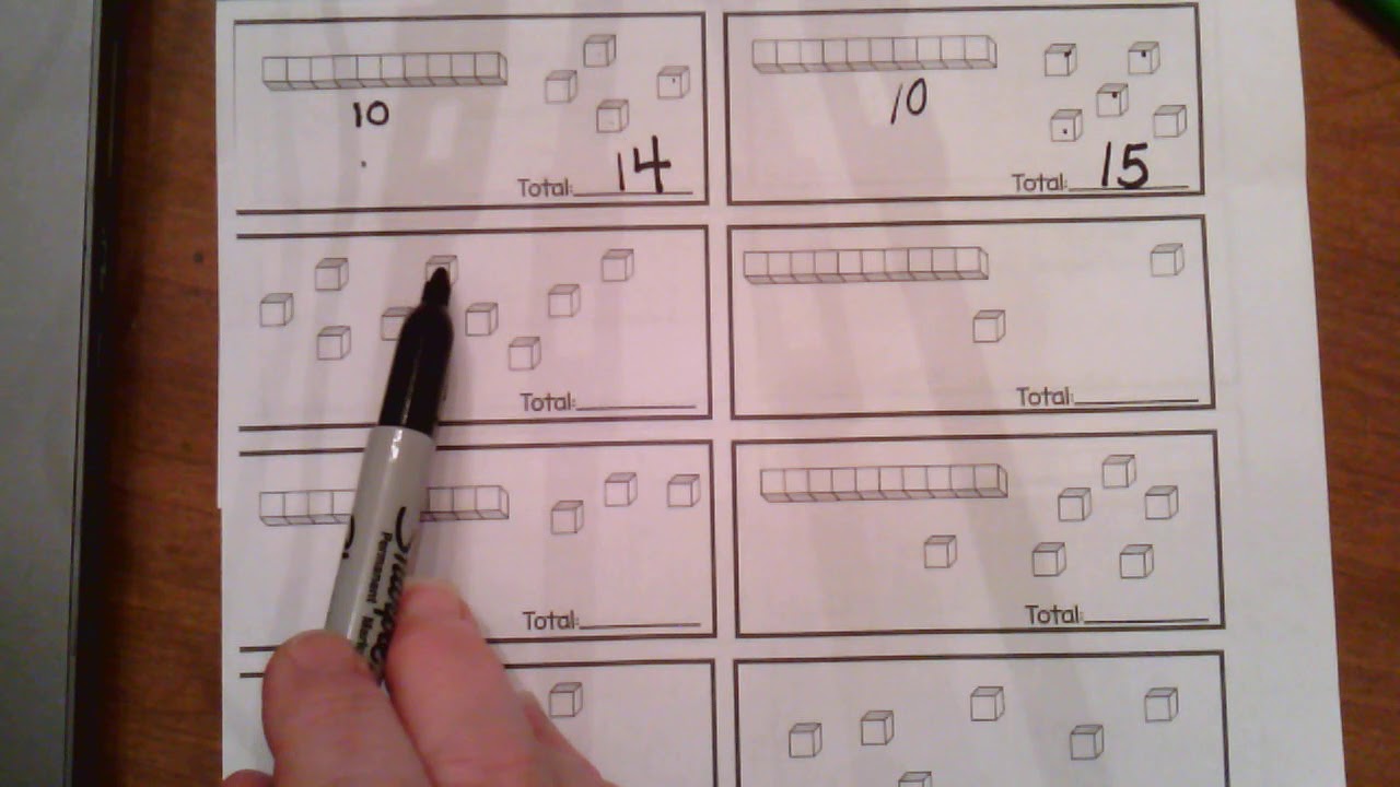 10s rods and 1s cubes - YouTube