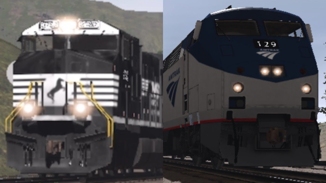 Trainz Simulator 3: Railfanning Amtrak & NS Trains In The Shenandoah ...