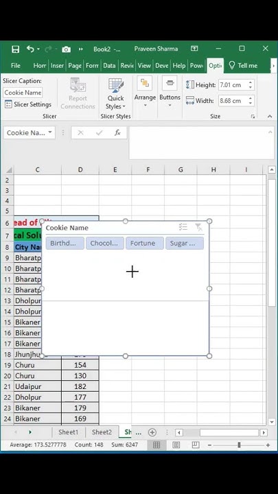 Excel Trick Using Slicers Instead Of Filters In Excel Youtube 0005