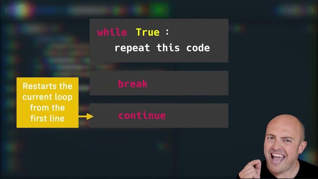 Day 17: 100 Days of Code: Continue Statement - YouTube