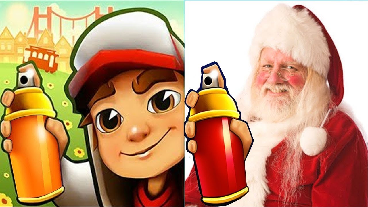 Subway Surfers MANNY vs Subway SANTA Xmas Surf Gameplay HD - YouTube
