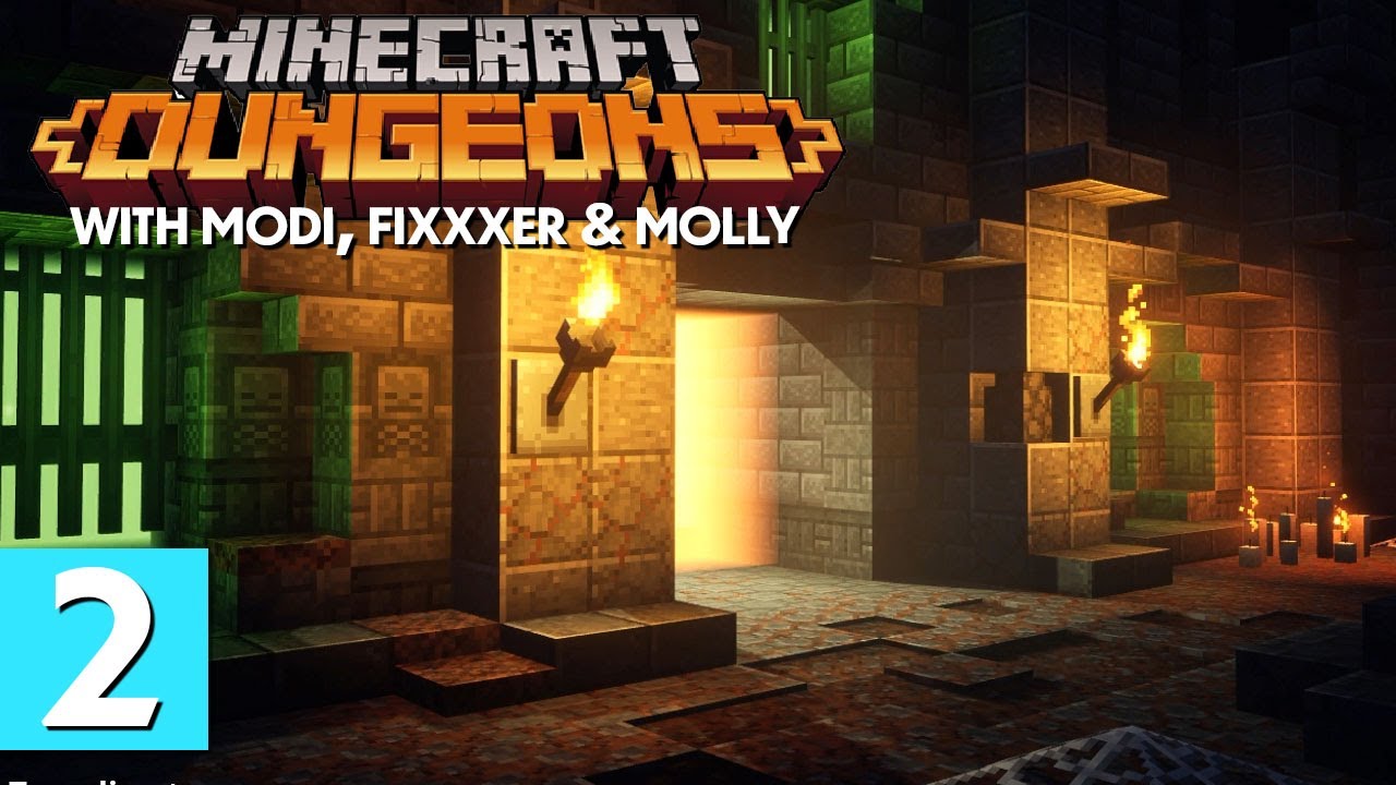 Let's Play Minecraft Dungeons (Co-op) // Ep 2 - Creepy Crypt - YouTube