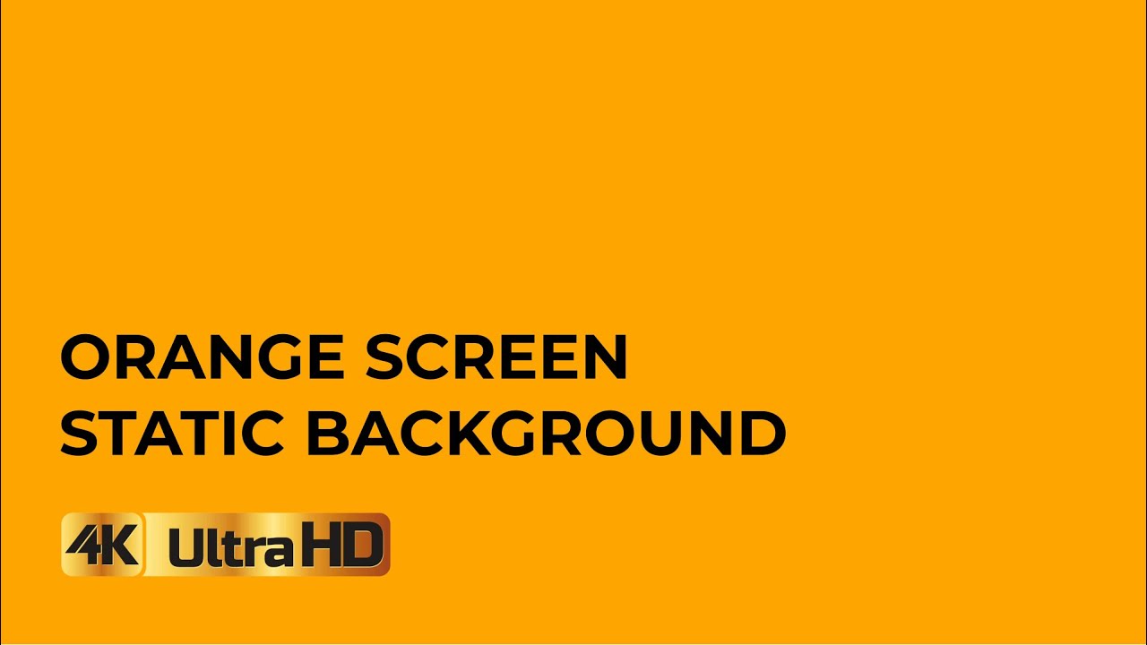 4K ORANGE Screen background - YouTube