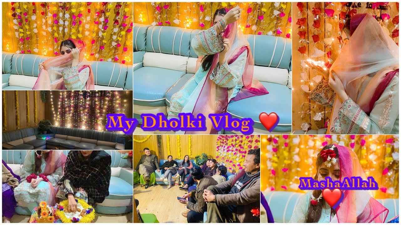 My First Dholki Function Vlog ️Sab bohat Maza Kiya😍 #WAFA Ki Shadi💕 ...