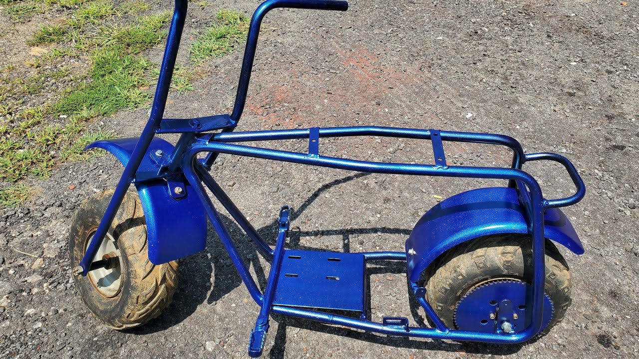 PT:2 Rivet mini bike build (washing frame and sanding) - YouTube