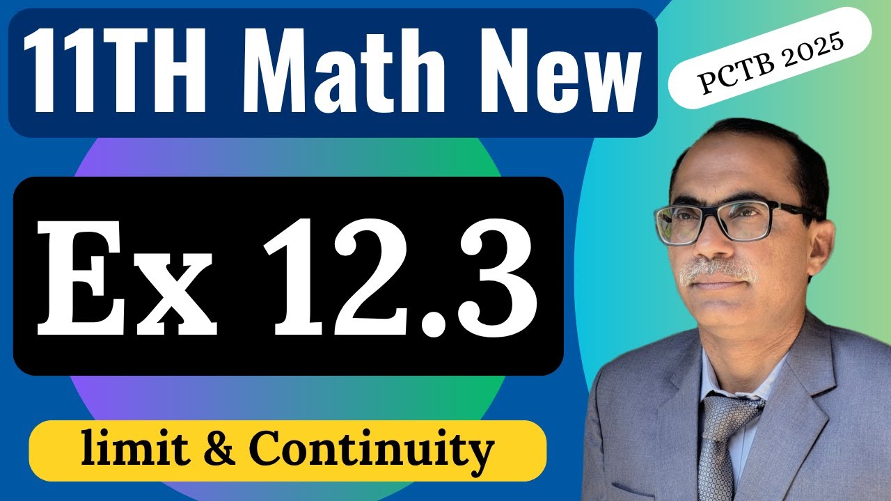 Exercise 12.3 Chapter 12 || 11Th Class Math New Book 2025 PCTB - YouTube